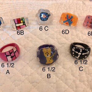 Vintage Lucite Ring/vintage Lucite Ring/1980s Lucite Statement Ring/mod ...