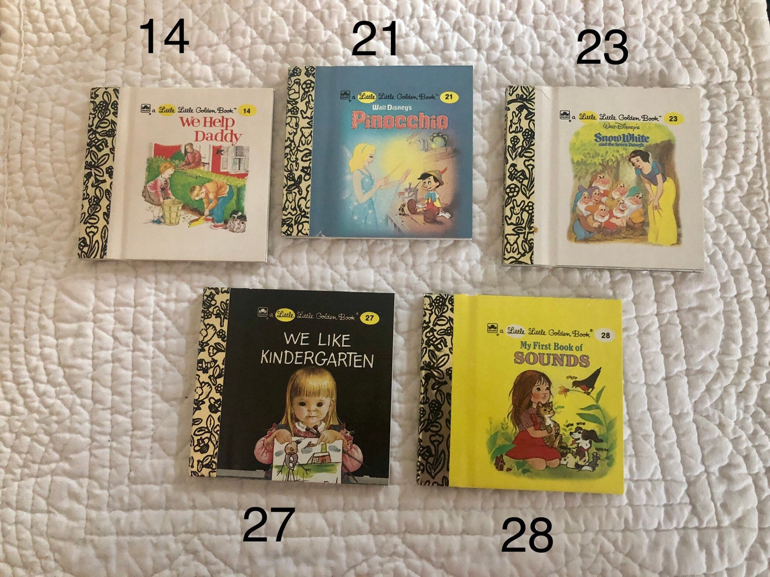 Little Little Golden Books/mini Golden Books/tiny Golden - Etsy