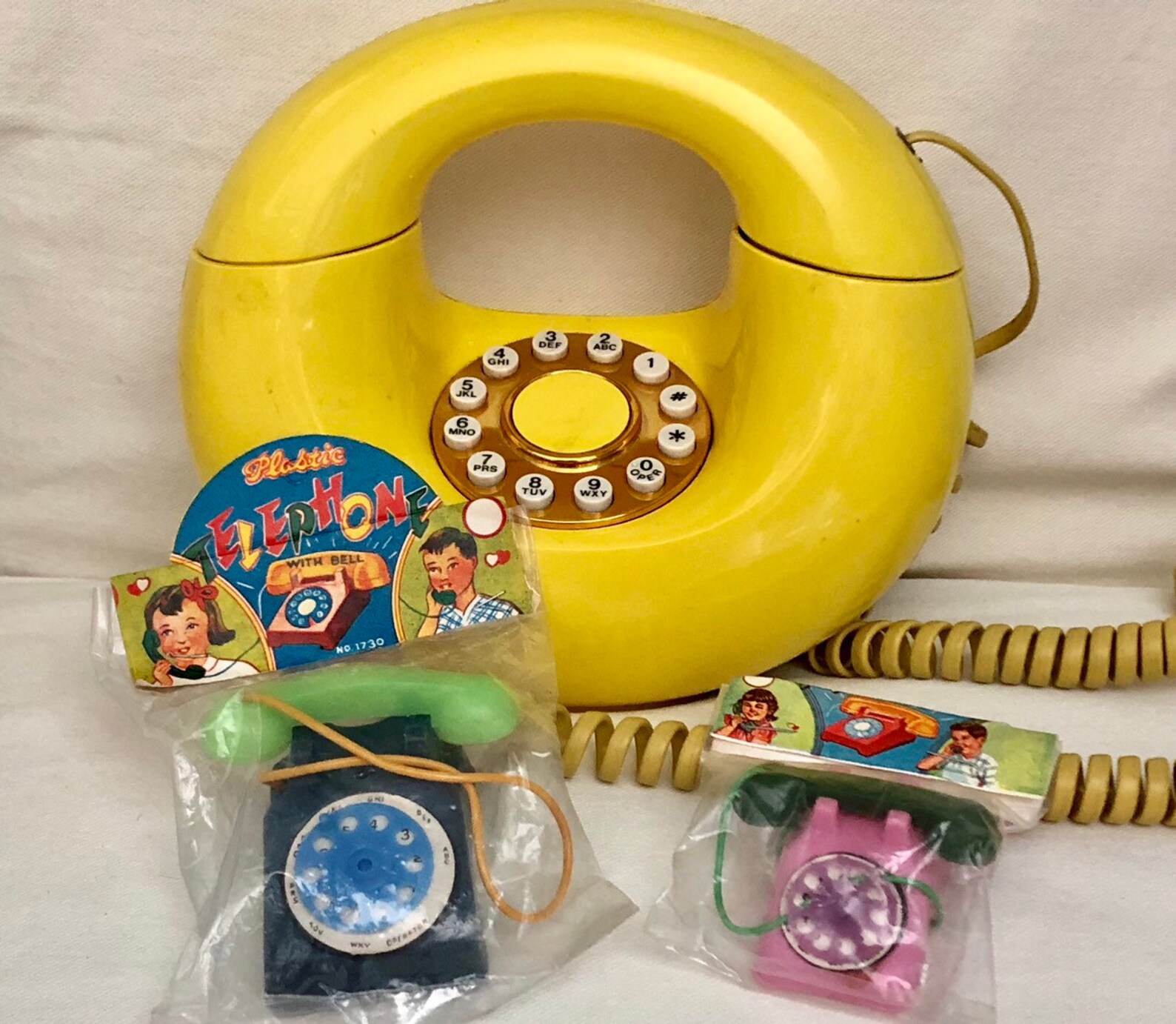 Vintage Mini Plastic Toy Telephone/made in Japan Toy | Etsy