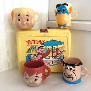 Vintage Flintstones Vitamin Mugs flintstones Mugs pebbles and Bam Bam Mug fred Flintstone Mug the Flintstones Mug Set Etsy Australia