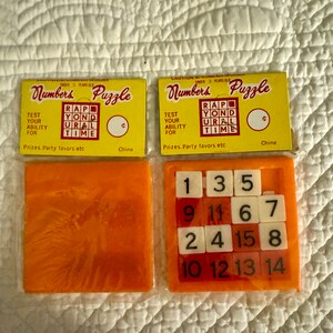 Vintage Numbers Sliding Tile Puzzle/number Tile Puzzle/roalex Style ...