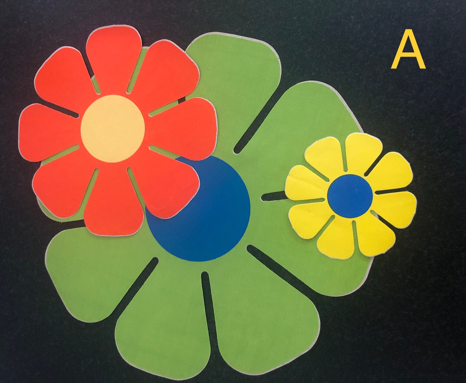 Vintage Flower Power Flower Stickers/groovy 1970s Flowers/vintage ...