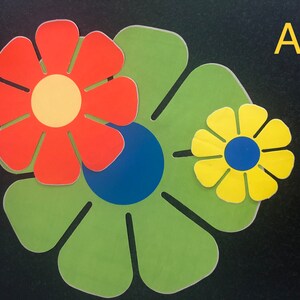 Vintage Flower Power Flower Stickers/groovy 1970s Flowers/vintage ...