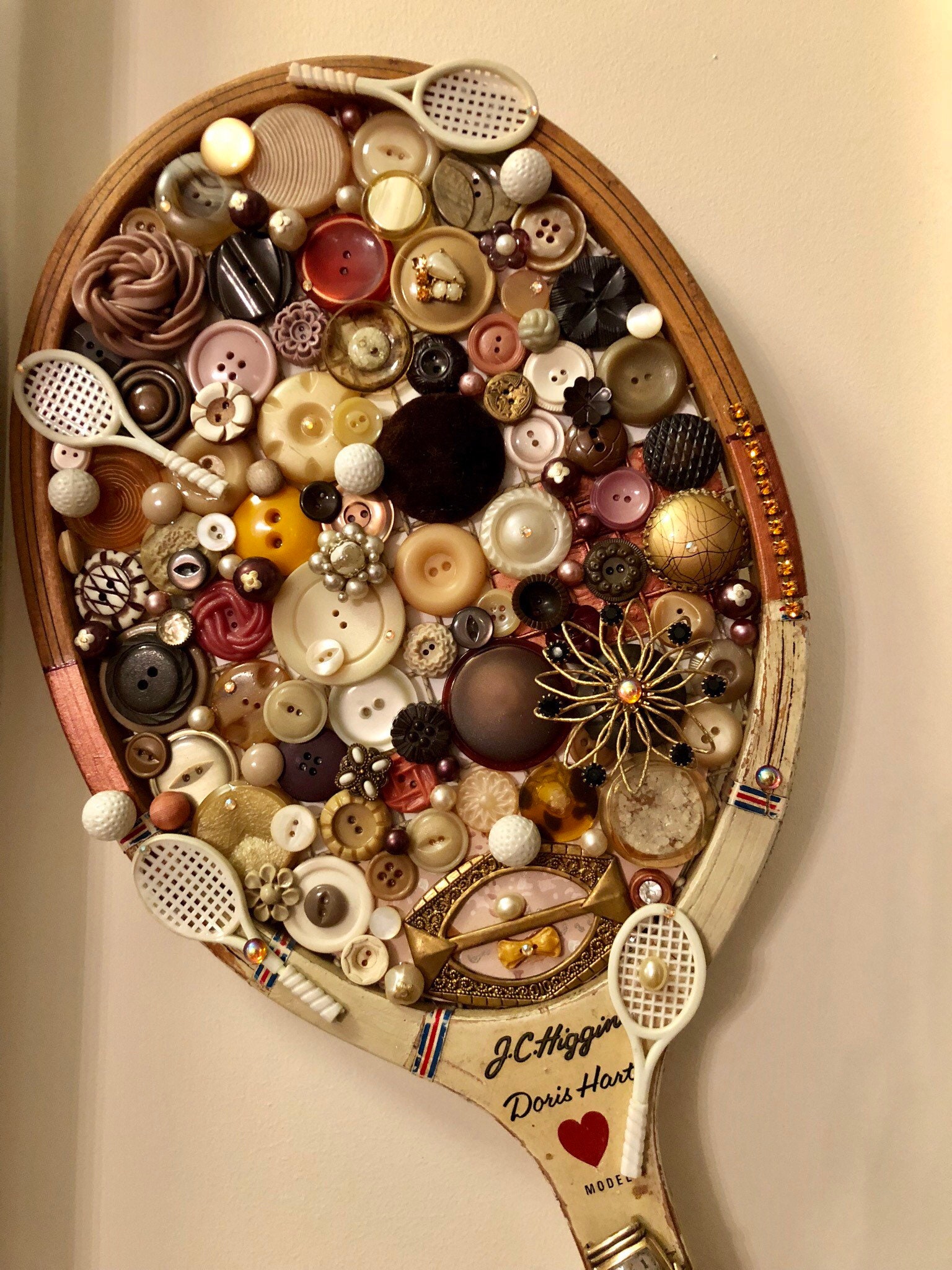 Vintage Tennis Racket Wall Art/vintage Tennis Decor Art/tennis - Etsy