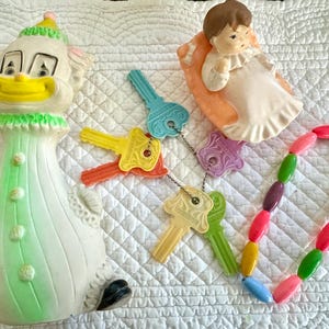 Vintage Baby Keys/mid Century Baby Toys/baby Keys/baby Ring/vintage ...