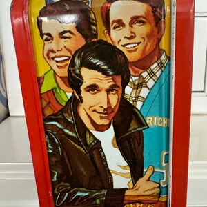 Vintage Happy Days Lunchbox/1976 Fonzie Lunch Box/1970s TV Lunch Box ...