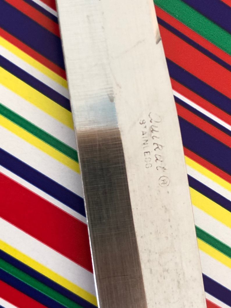 Vintage Stainless Steak Knives/quikut Steak Knife Set/pastel Steak ...