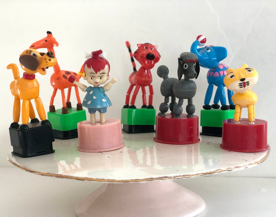 Vintage Push Puppet/vintage Collapsible Push Toy/kohner Push Puppet Toy ...
