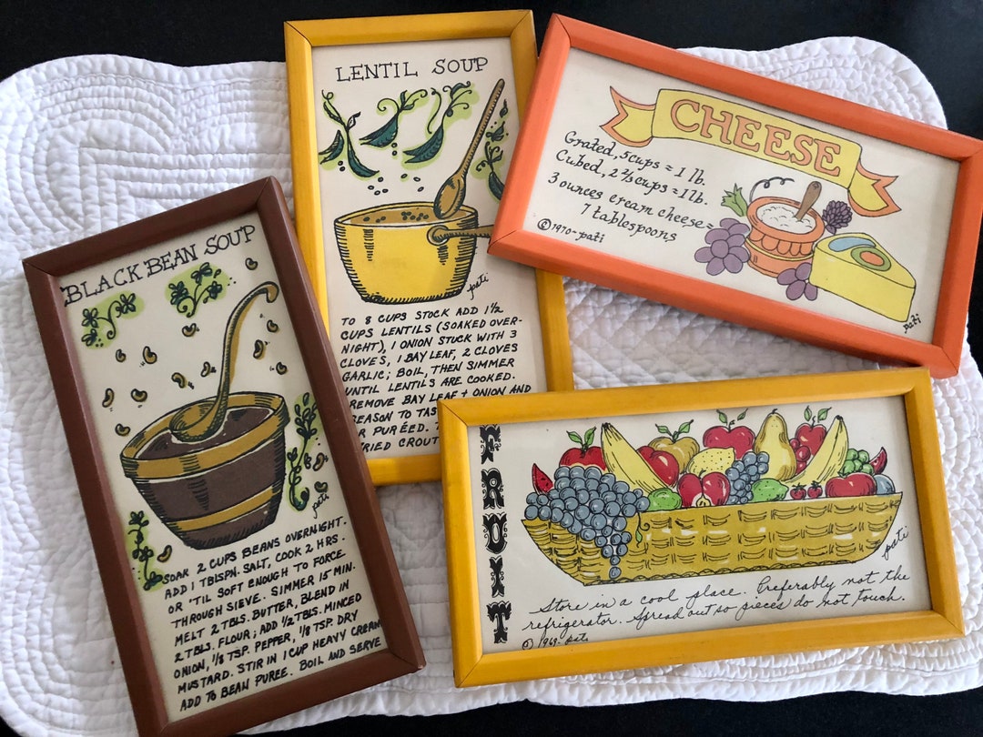 Vintage Soovia Janis Prints/jacque Pati Kitchen Art - Etsy