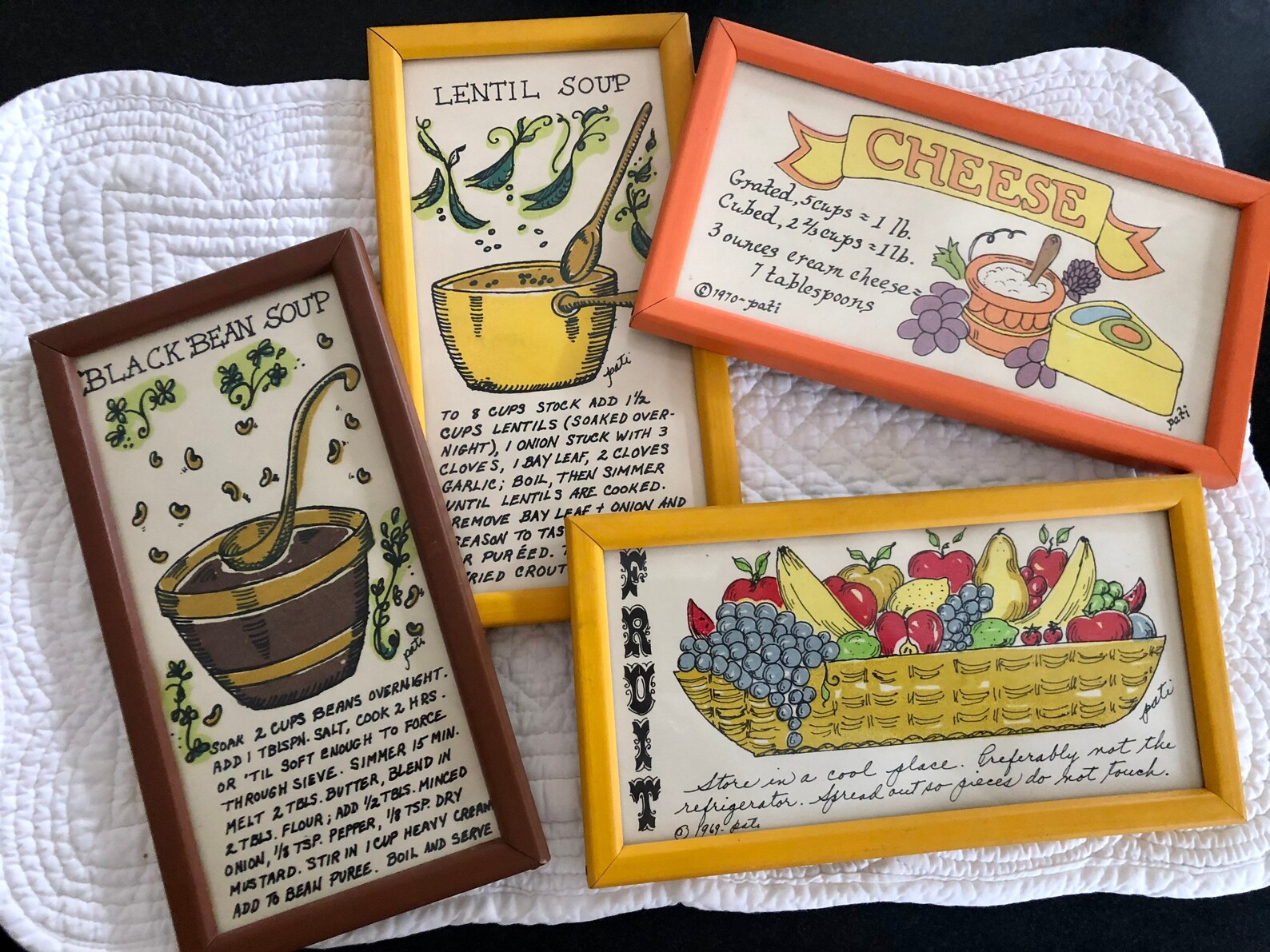 Vintage Soovia Janis Prints/jacque Pati Kitchen Art - Etsy