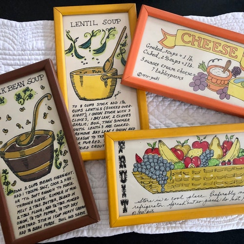 Vintage Soovia Janis Prints/jacque Pati Kitchen Art - Etsy