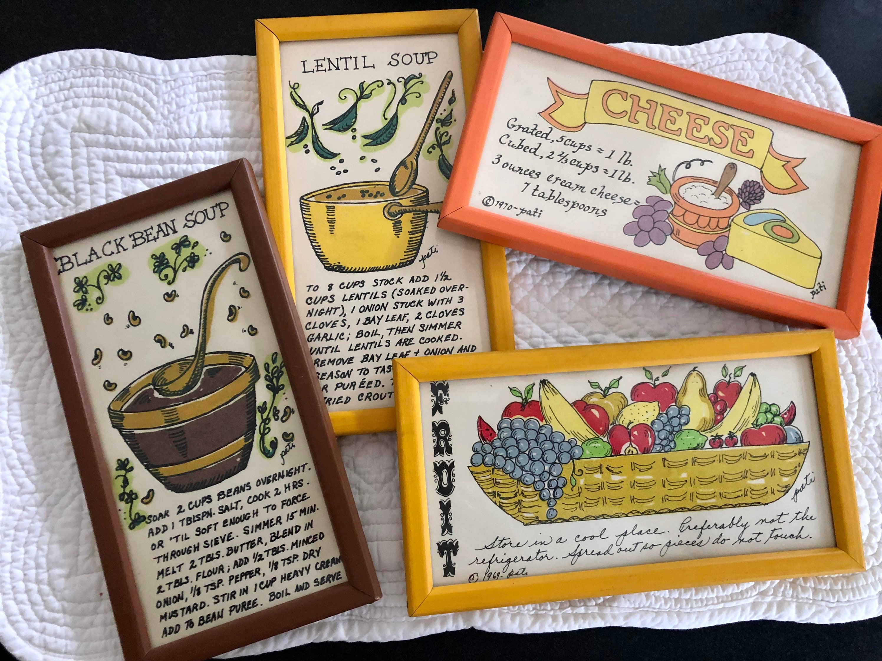 Vintage Soovia Janis Prints/jacque Pati Kitchen Art - Etsy