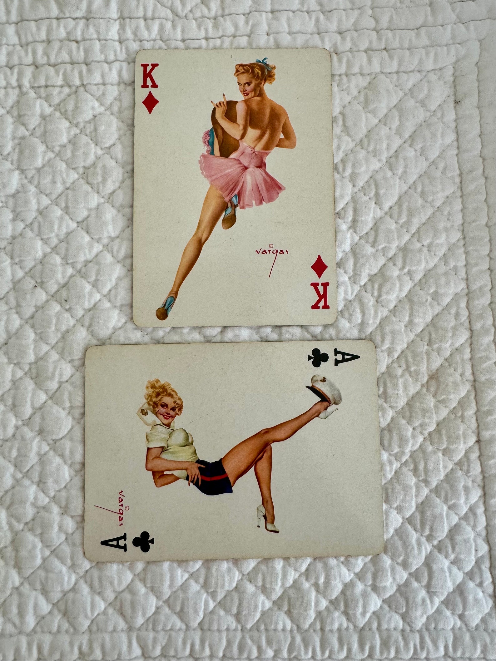 Vintage Vargas Girls Playing Cards 6 Pc/ Vintage Vargas Pin up Girls ...