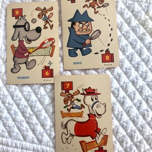 Vintage Bullwinkle Rocky Playing Cards 9pc/vintage Boris - Etsy