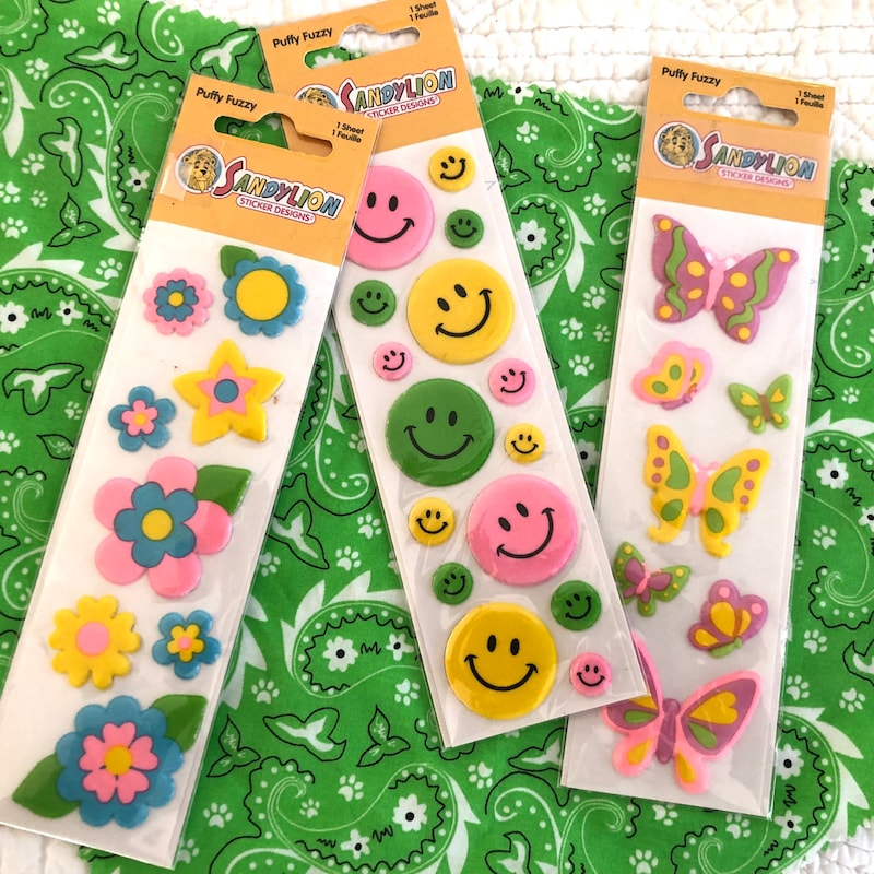 Puffy Stickers - Etsy