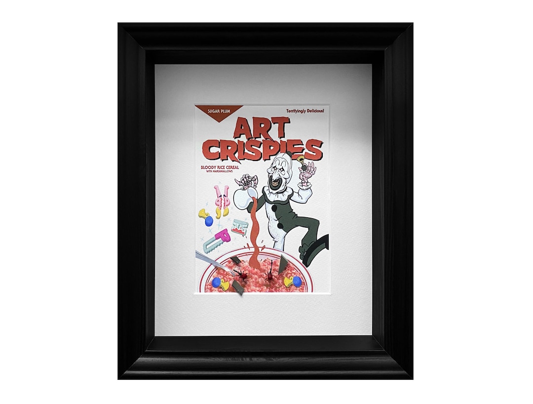 Terrifier Art Crispies Artwork With Real Giraffe Weevils & Blades ...