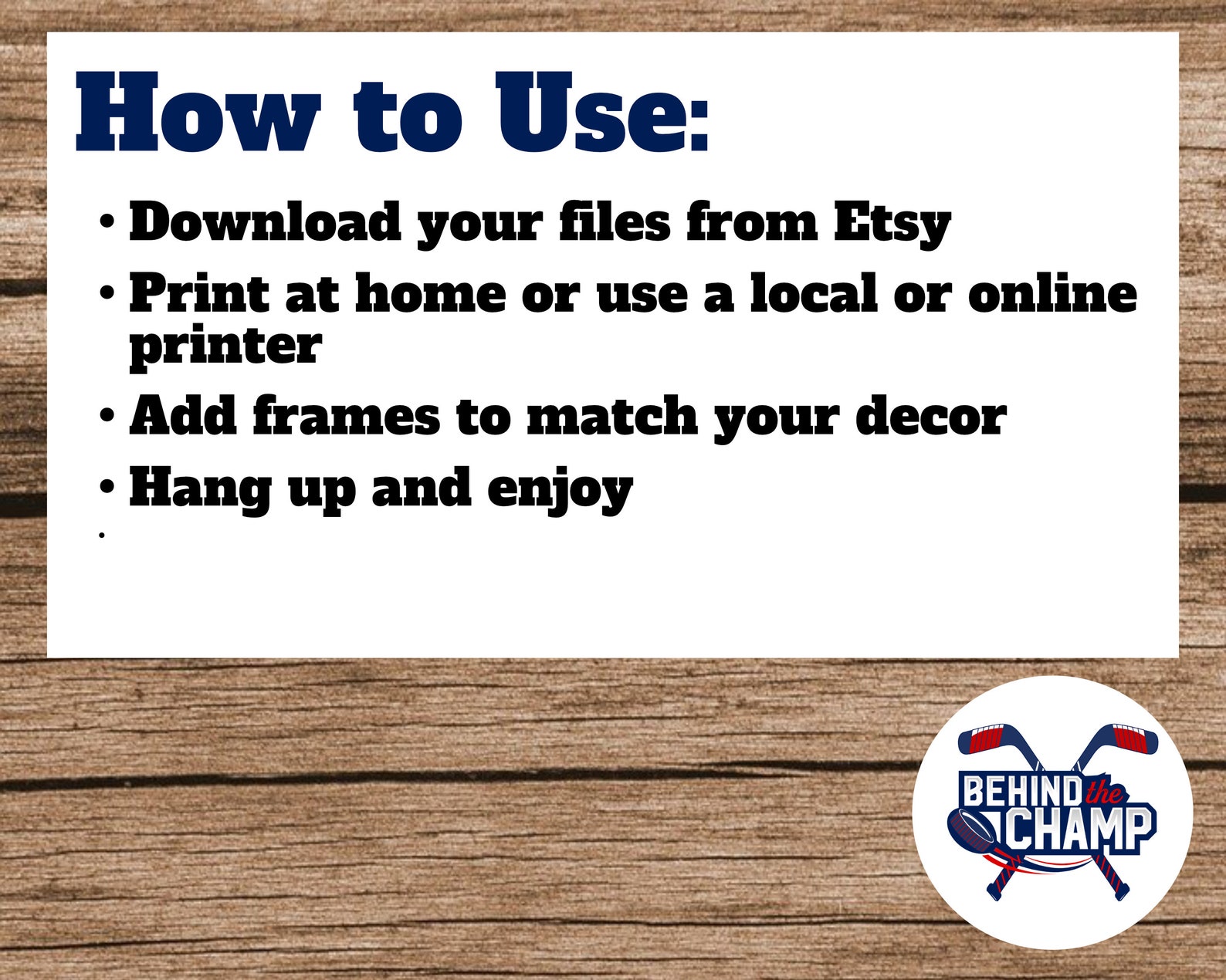 Hockey My Happy Place Digital Poster Wall Art Download Printable - Etsy