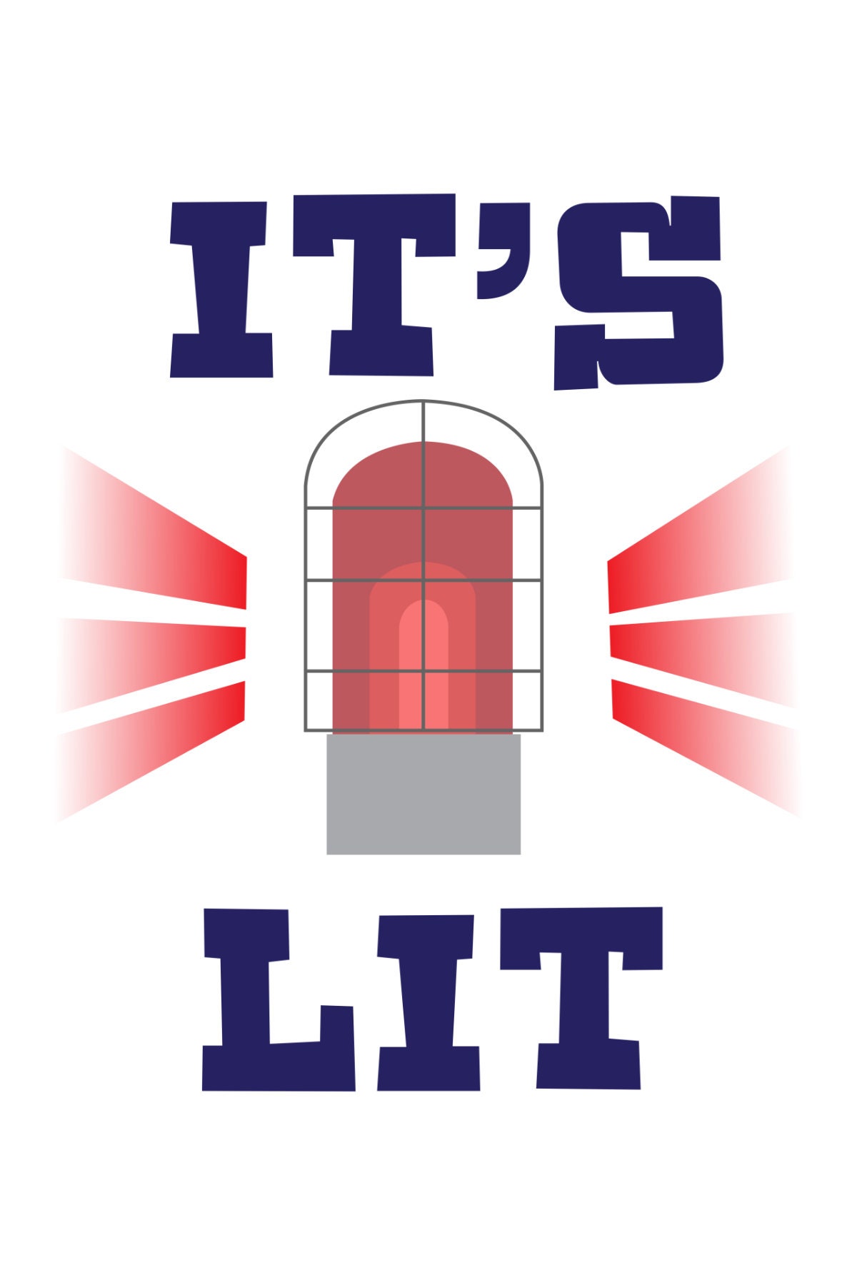 It's Lit Hockey Goal Light Digital Wall Art Poster Download Printable ...