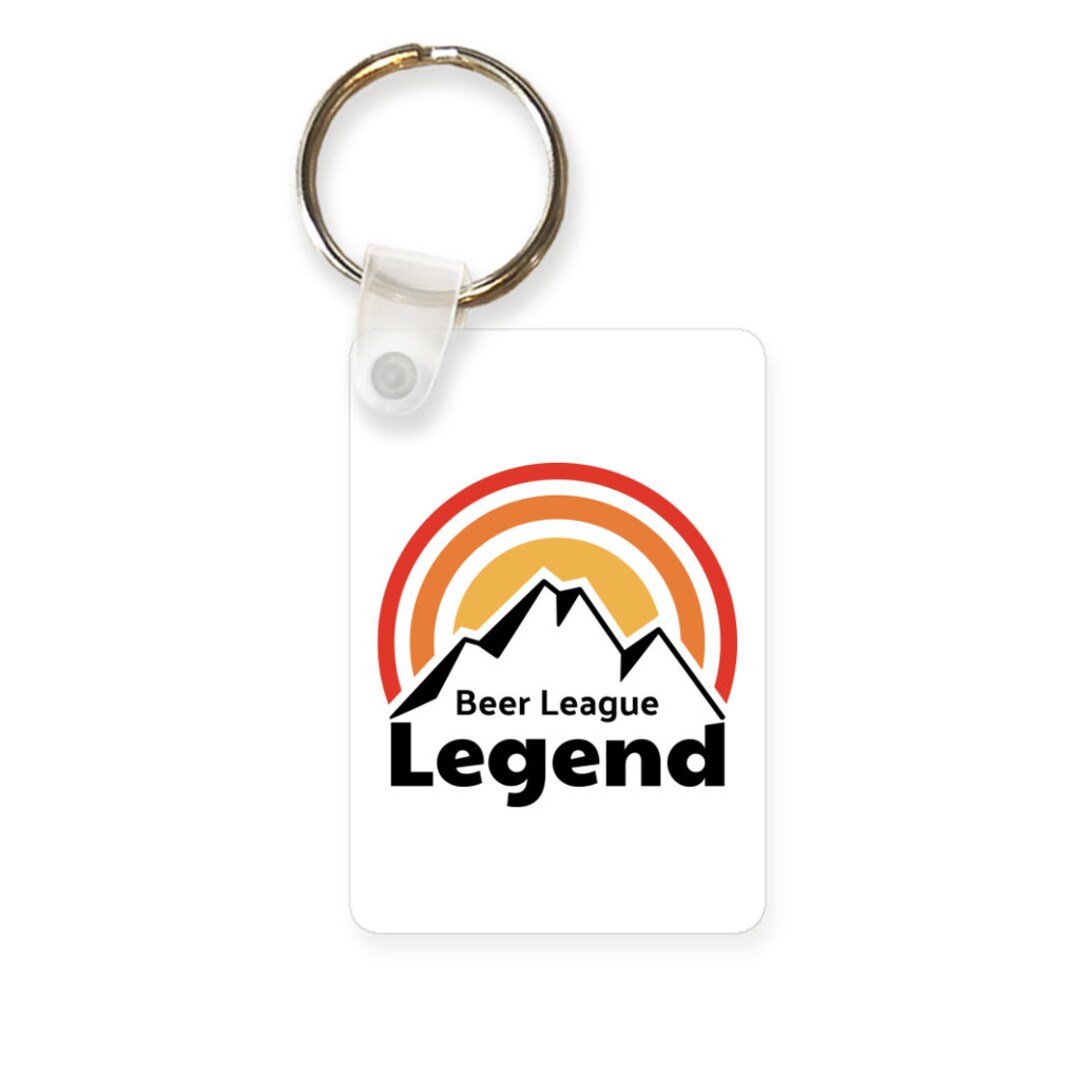 Ice Hockey Beer League Legend Metal Key Chain - Etsy