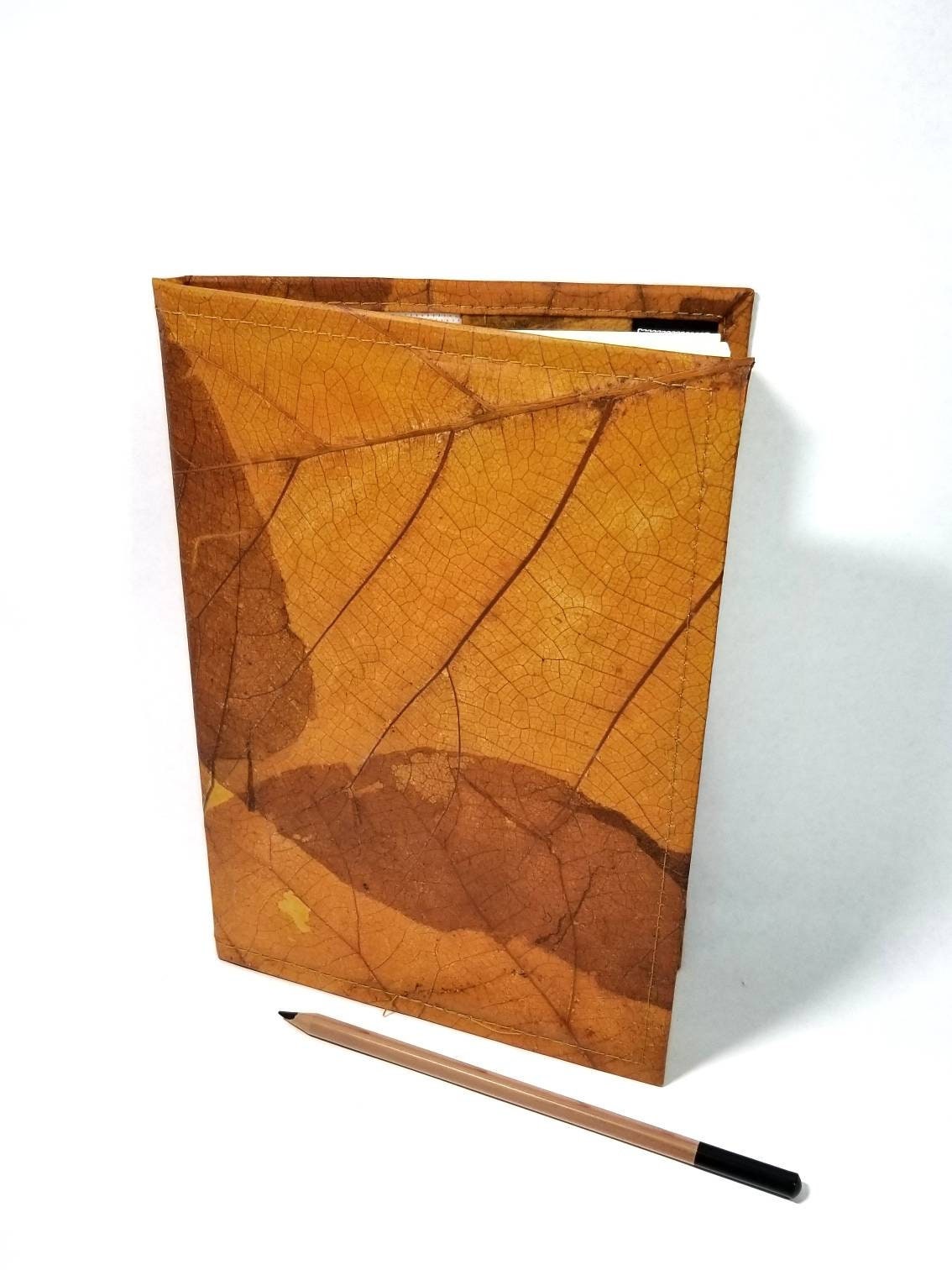 Journal Cover Vegan Leather Leaf Leather Journal Leaf | Etsy