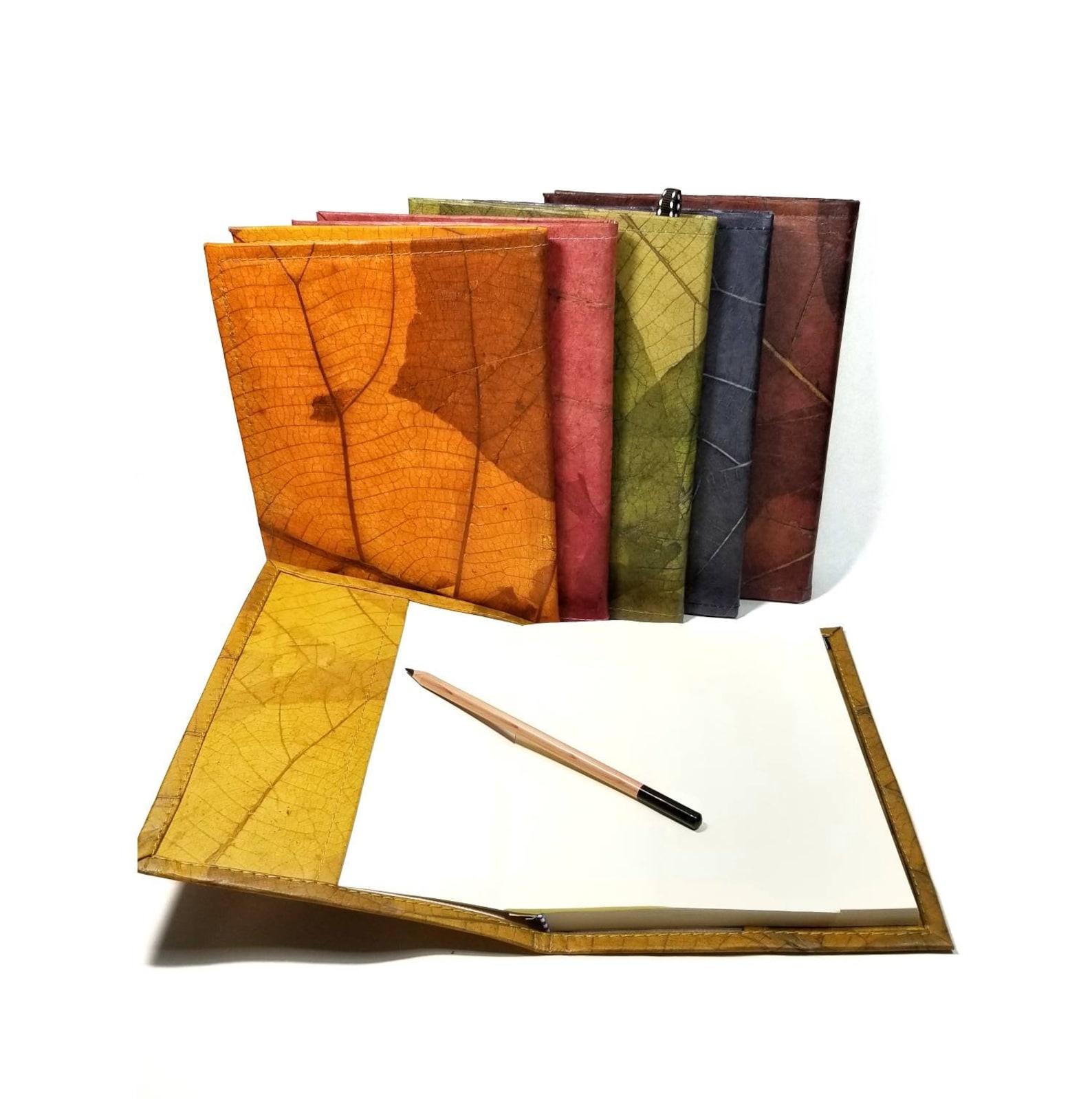 Journal Cover Vegan Leather Leaf Leather Journal Leaf | Etsy