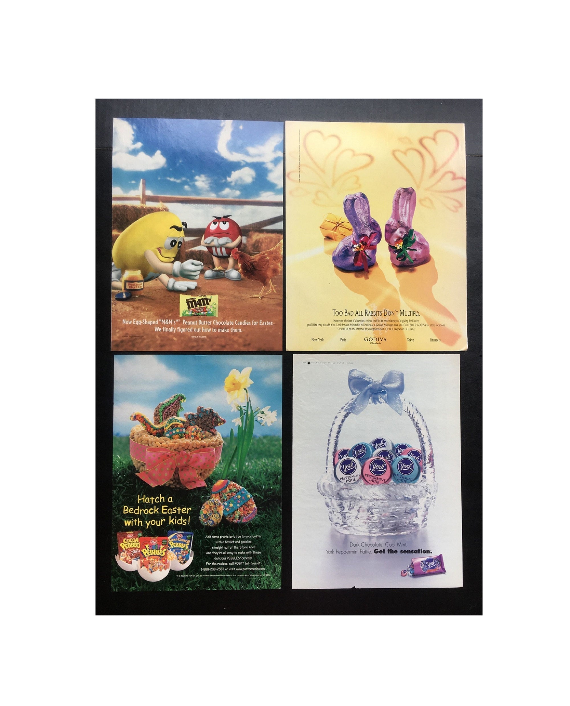 4 Vintage CANDY Magazine ADS Print Advertisements Easter Candies M&m's ...
