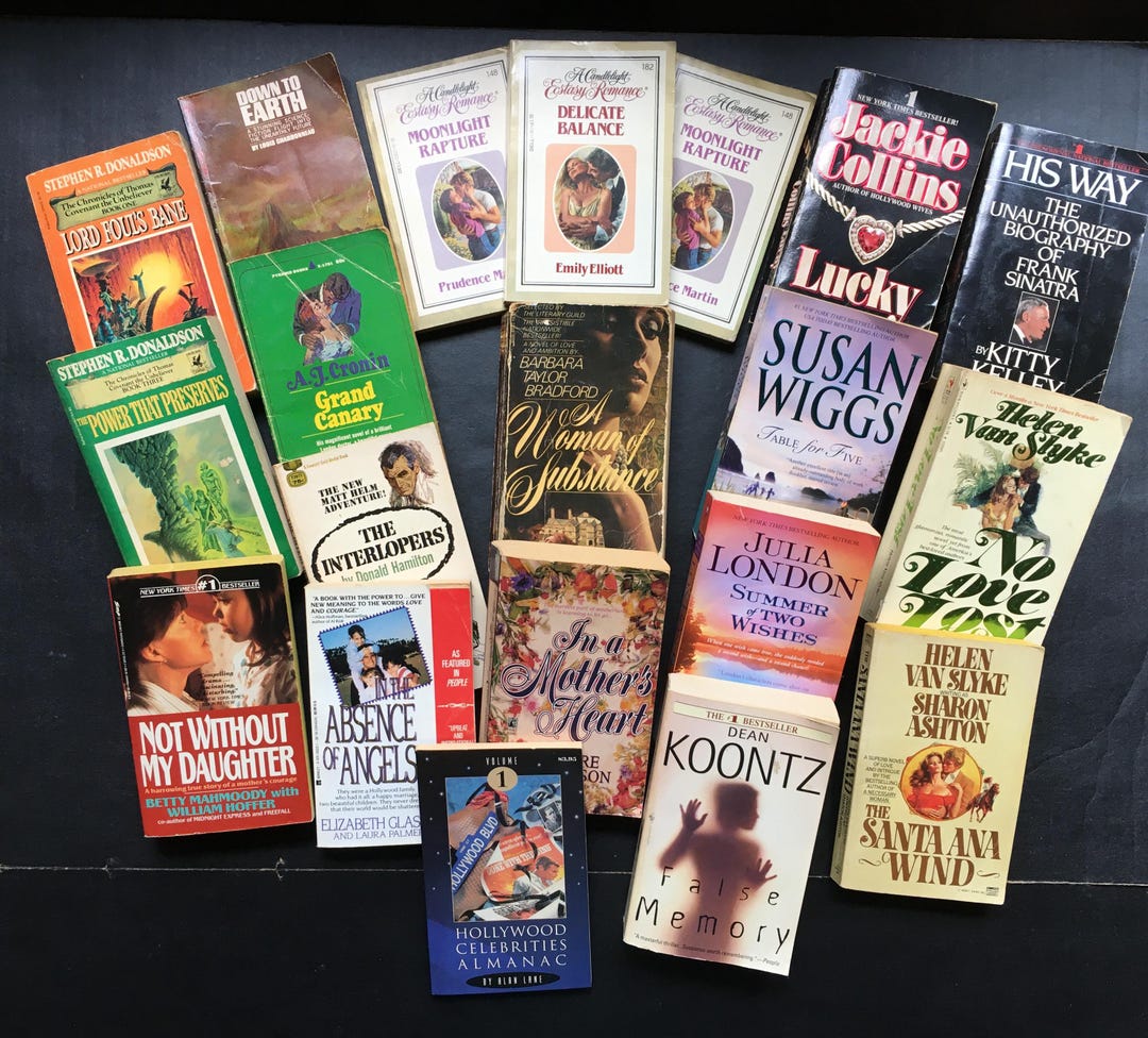 20 Vintage BOOKS Paperback NOVELS Romance • Harlequin • Mystery ...