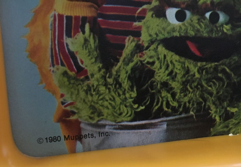 Vintage 1980 SESAME STREET Book Ends Jim Henson MUPPETS Bookcase Shelf ...