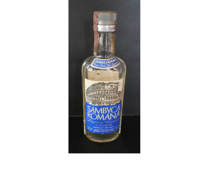 Vintage SAMBUCA ROMANA Bottle: Colosseum Label, Italian Liqueur, Empty ...