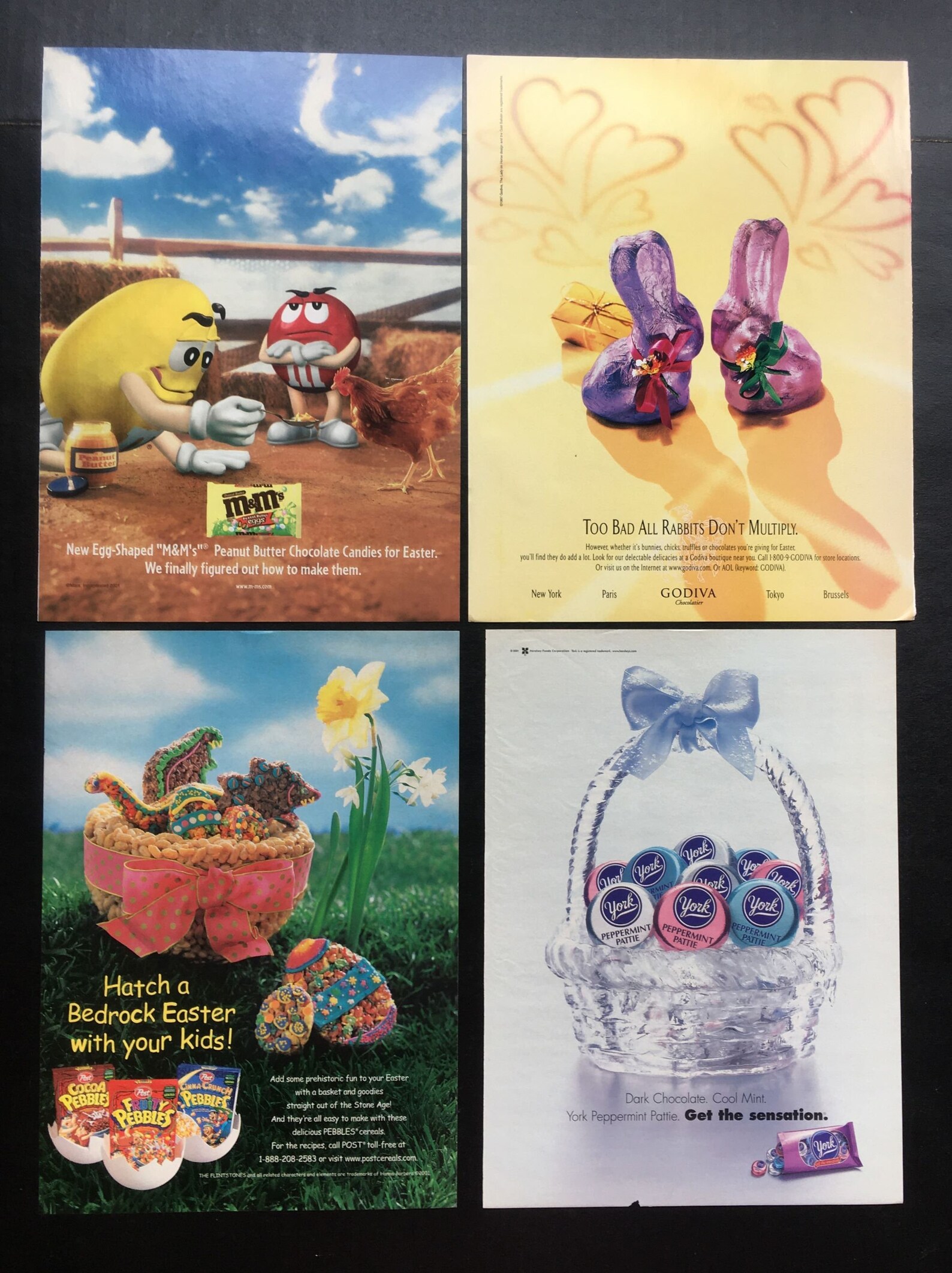 4 Vintage CANDY Magazine ADS Print Advertisements Easter Candies M&m's ...