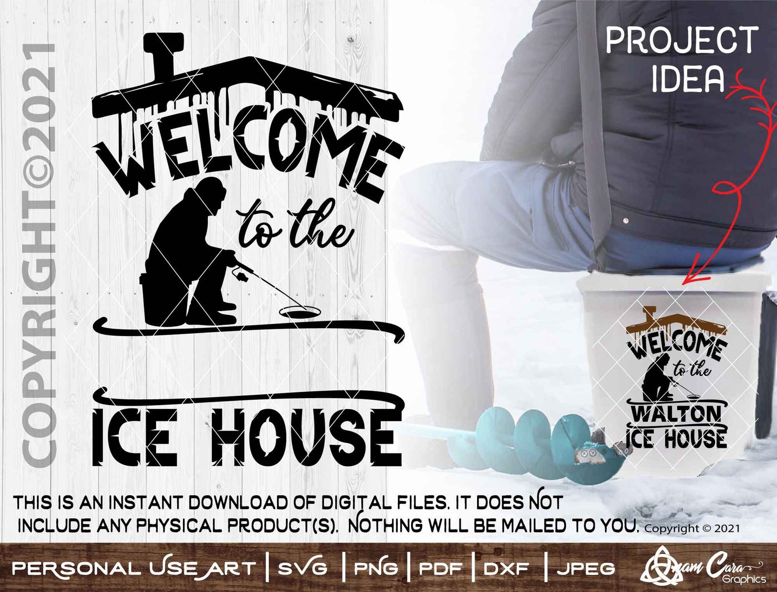 Welcome to the Open Split Ice House SVG Cut or Print Diyart | Etsy