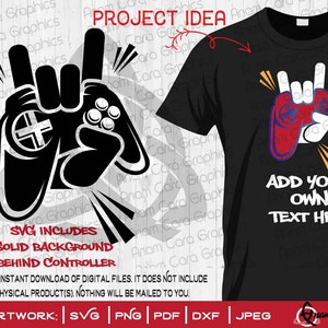 Gaming Controller Template Customize Your Own SVG Cut or Print DIY Art ...