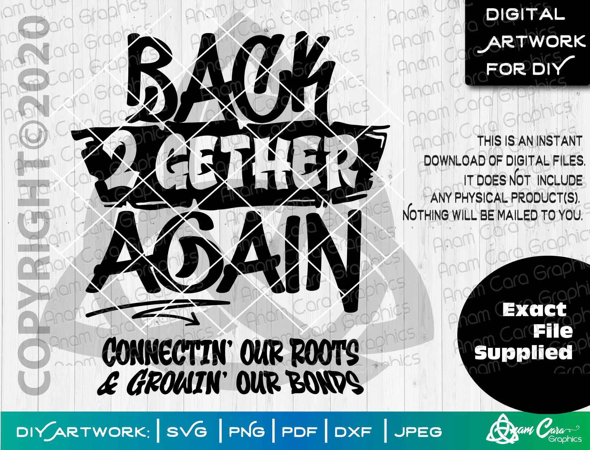 Back 2gether Again |cut or Print Diyart| YOU Add Your Own Words ...