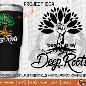 Defined by Deep Roots SVG Cut or Print DIY Art Ancestry Genealogy ...