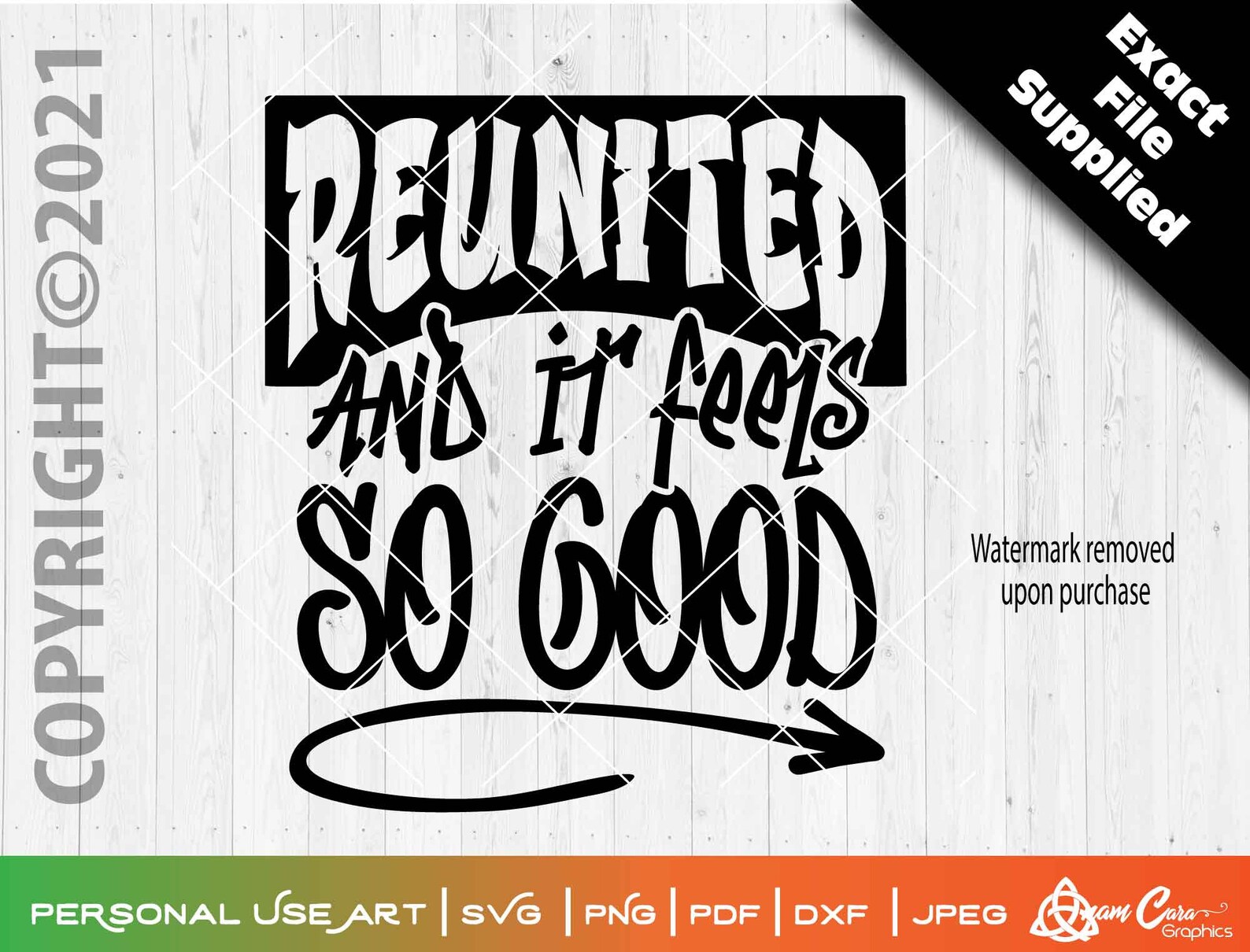 Reunited and It Feels so Good cut or Print Diyart YOU Add - Etsy