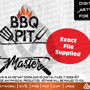 BBQ Pit Master | SVG Cut or Print Diyart| King Champion Smoker Grill ...