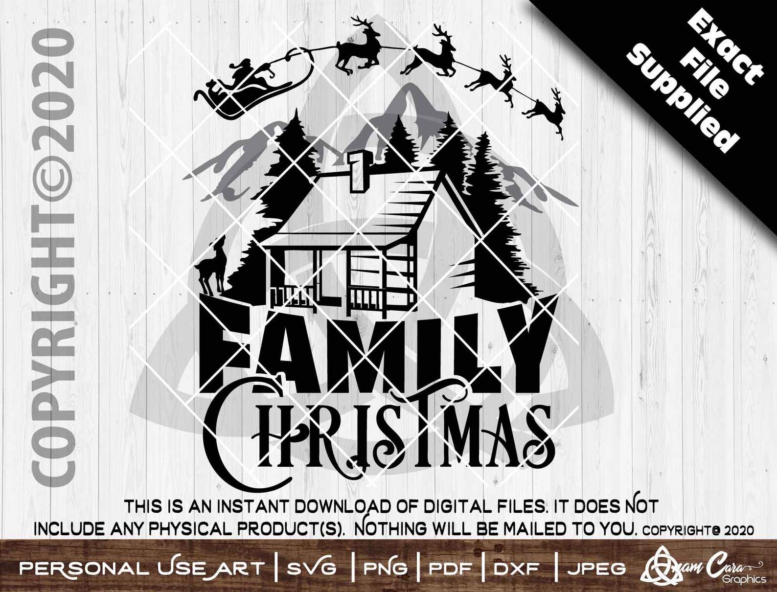 Family Christmas SVG Cut File or Print Diyart Family - Etsy
