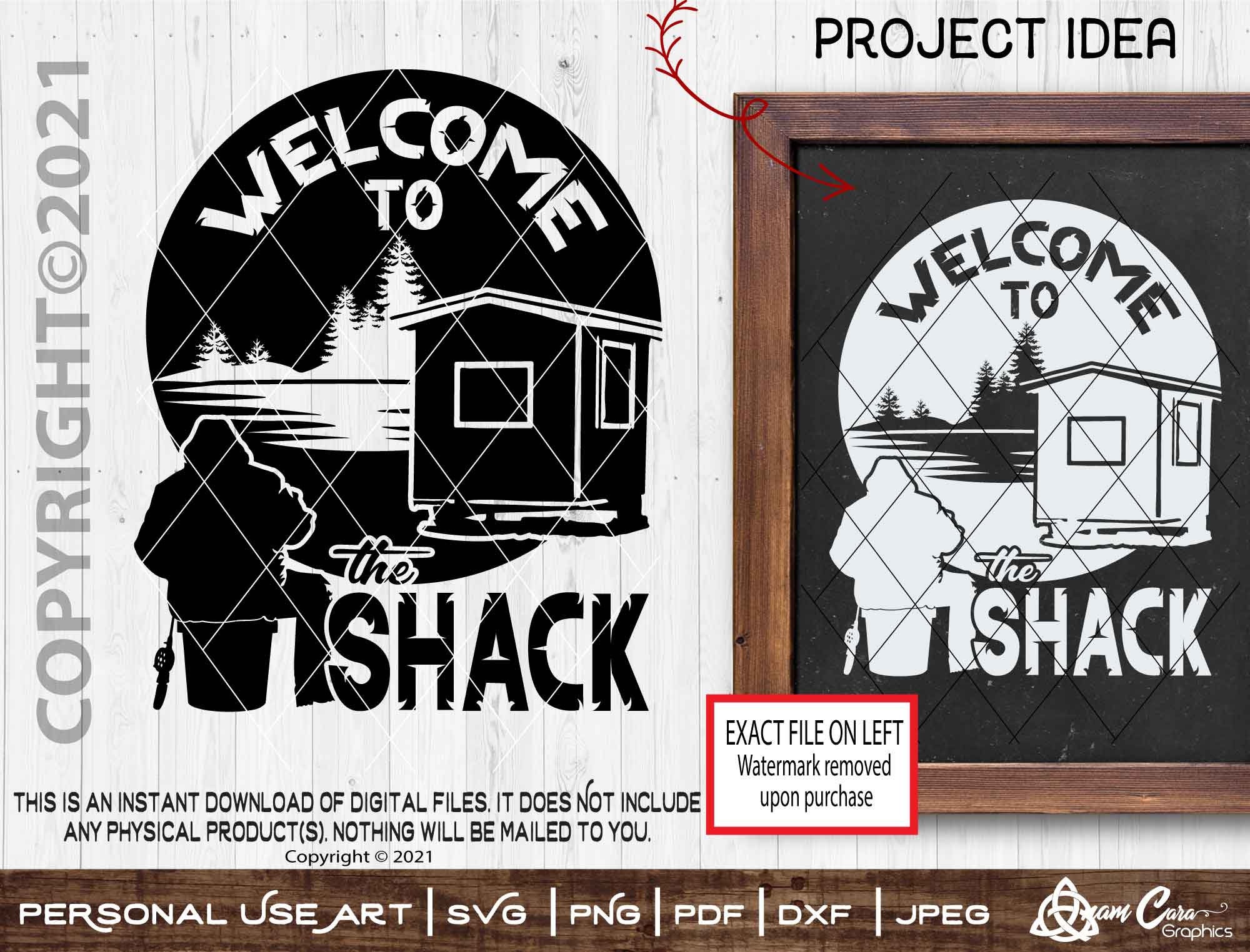 Welcome to the Shack SVG Cut or Print Diyart Ice House - Etsy