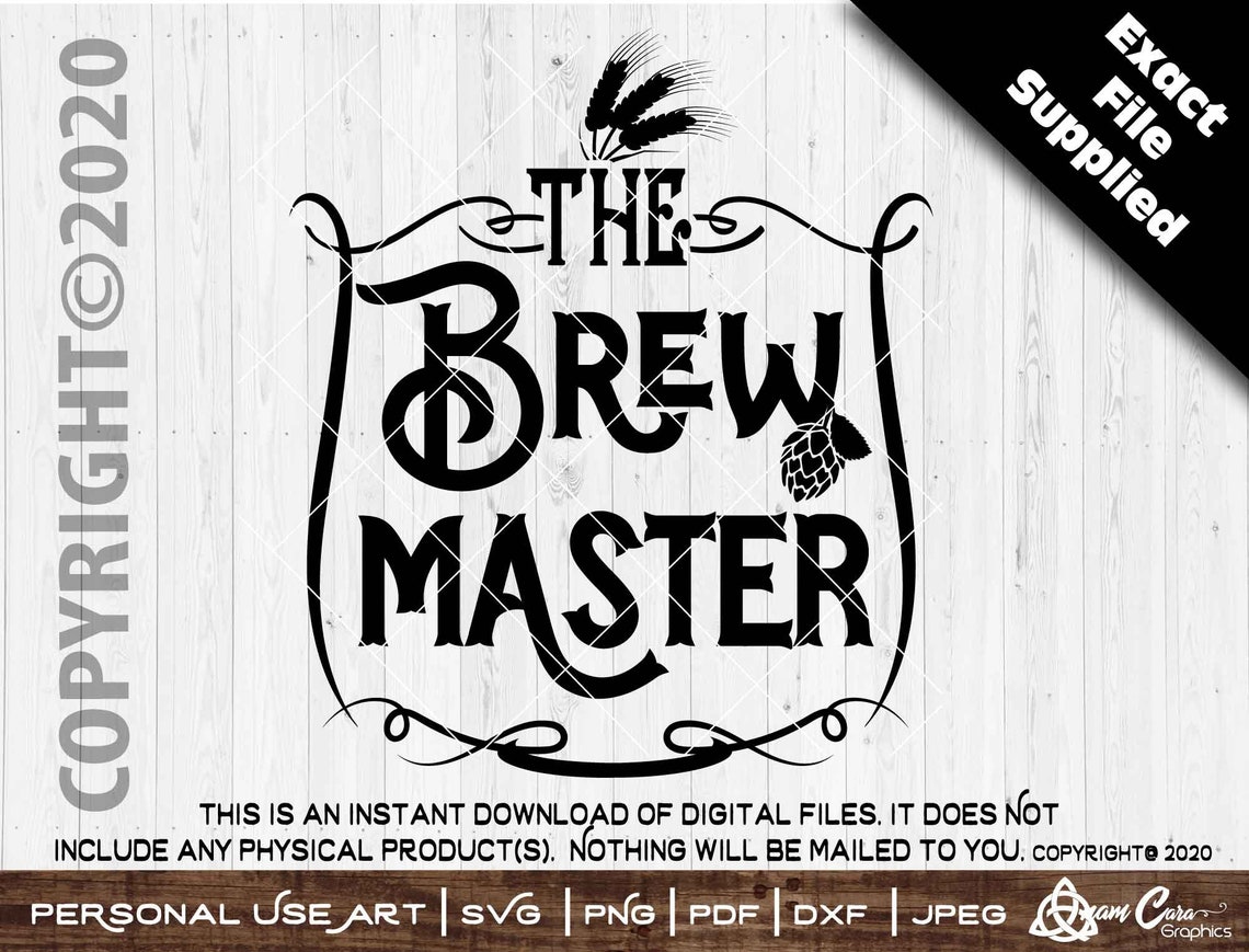 The Brew Master SVG Cut or Print Digital Art Brewery Brewer | Etsy