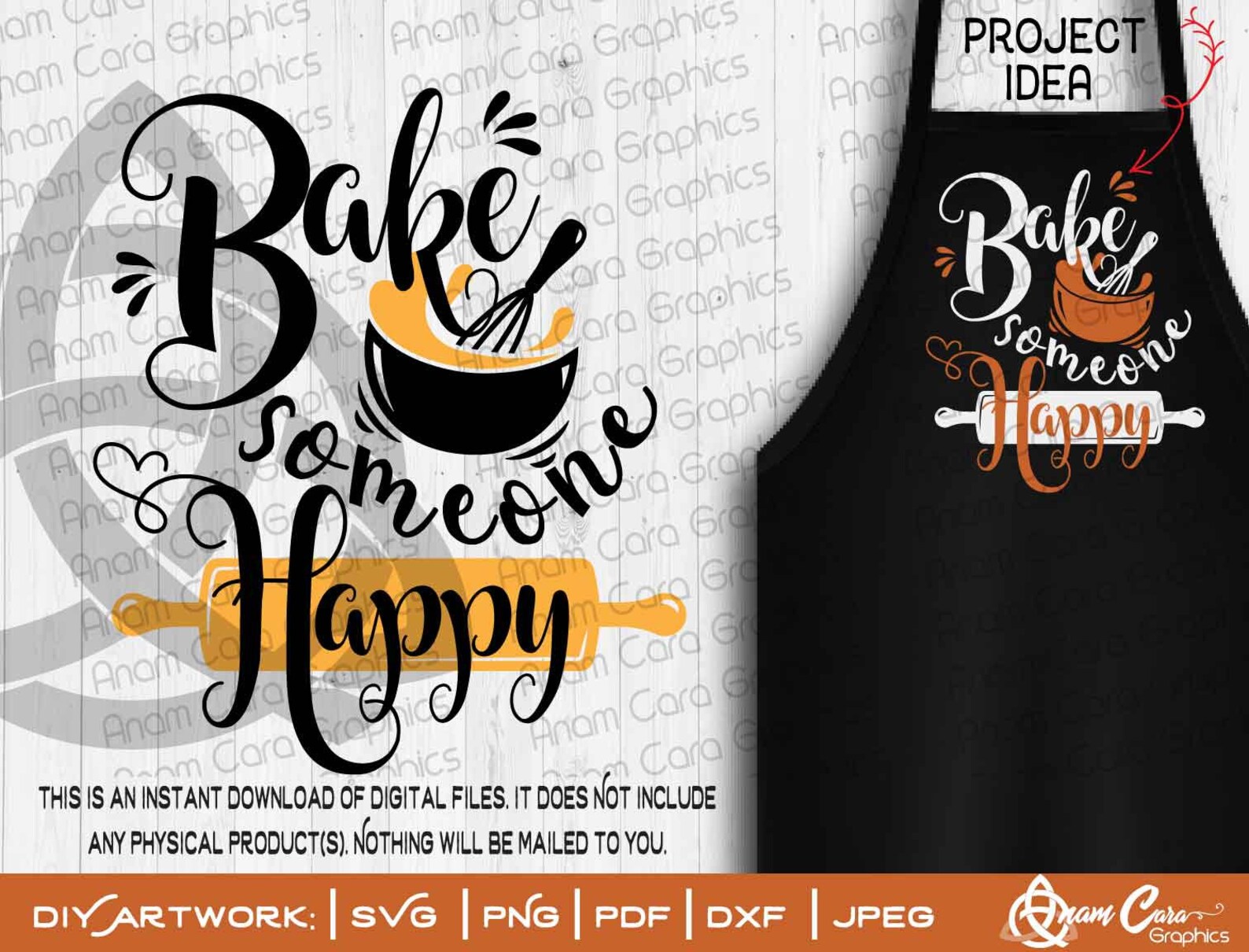 Bake Someone Happy SVG Cut or Print DIY Art Baking Autumn - Etsy