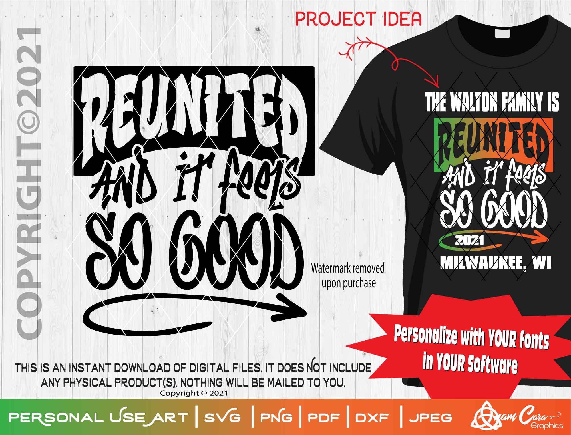 Reunited and It Feels so Good |cut or Print Diyart YOU Add Your Own ...