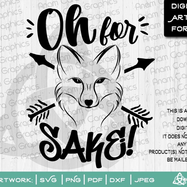 For Fox Sake Svg - Etsy