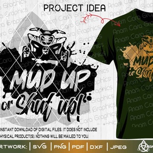 Mud up or Shut Up! |SVG Cut or Print DIY Art| Four Wheeler 4 Quad ATV ...