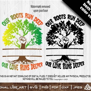 Our Roots Run Deep, Our Love Runs Deeper | SVG Cut or Print Family ...