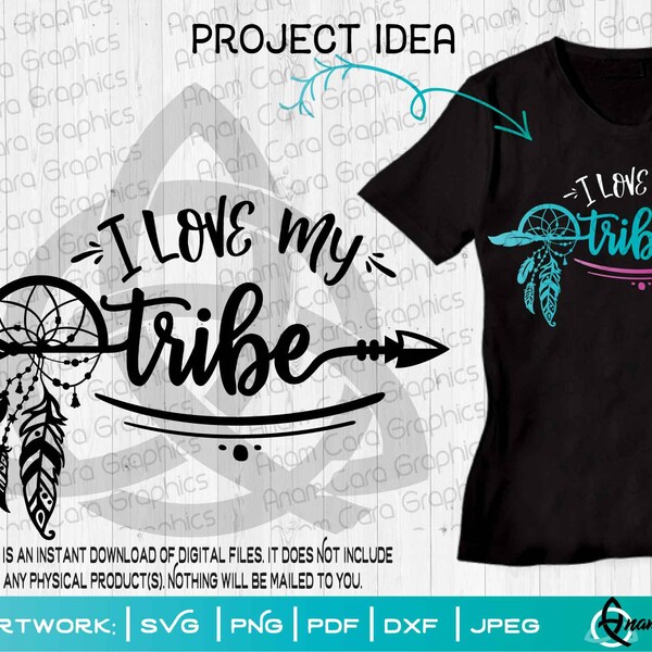 Love My Tribe Svg - Etsy