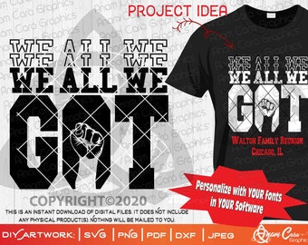 We Are One Cut or Print DIY Art United Family Reunion Roots | Etsy