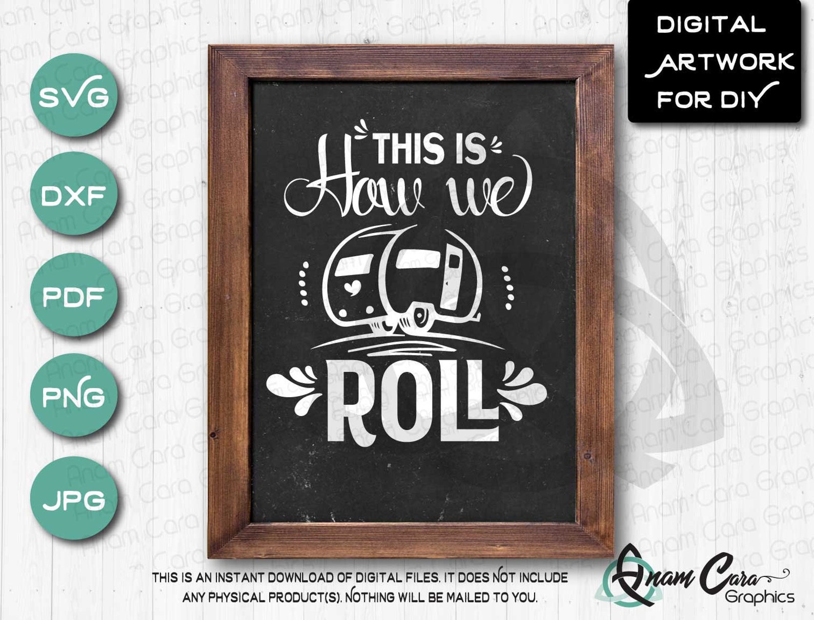 This is How We Roll SVG Cut File or Printable DIY Art Camper - Etsy