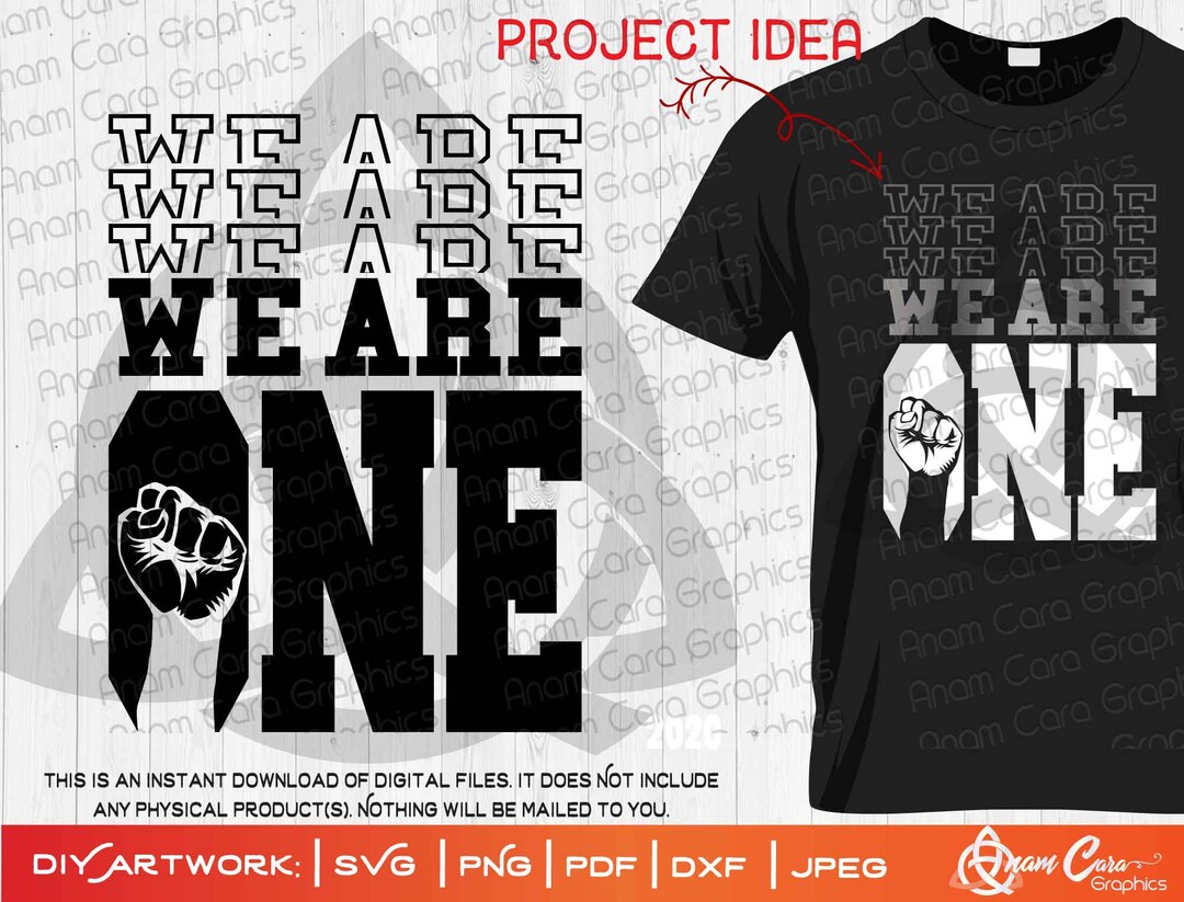 We Are One |cut or Print DIY Art | United Family Reunion Roots Run Deep ...