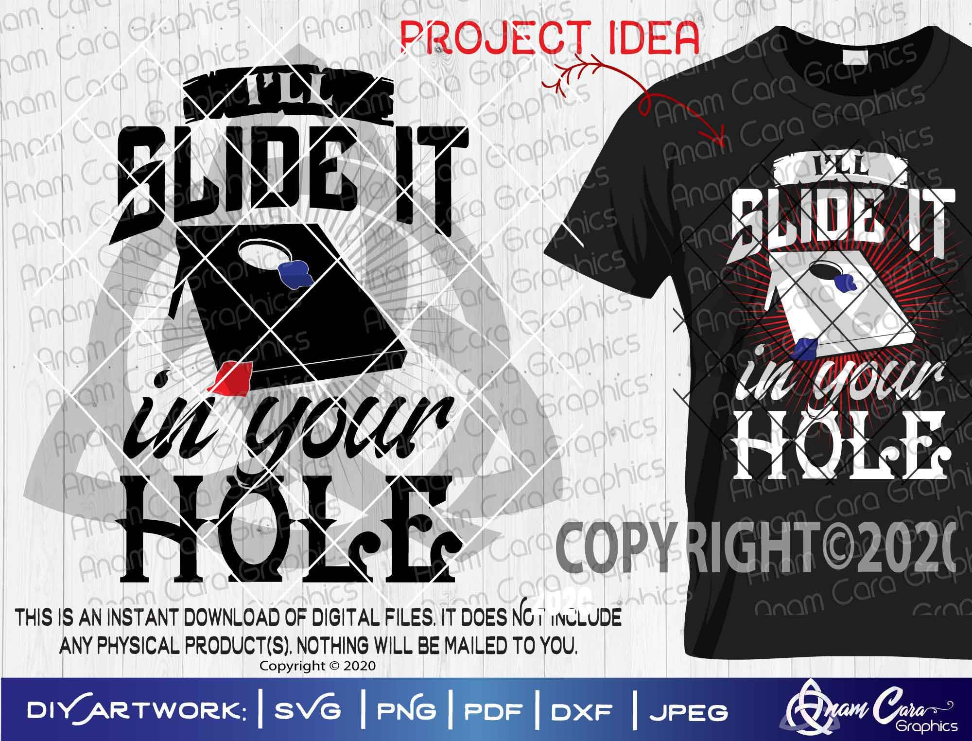 I'll Slide It in Your Hole SVG Cut or Print DIY Art Corn - Etsy