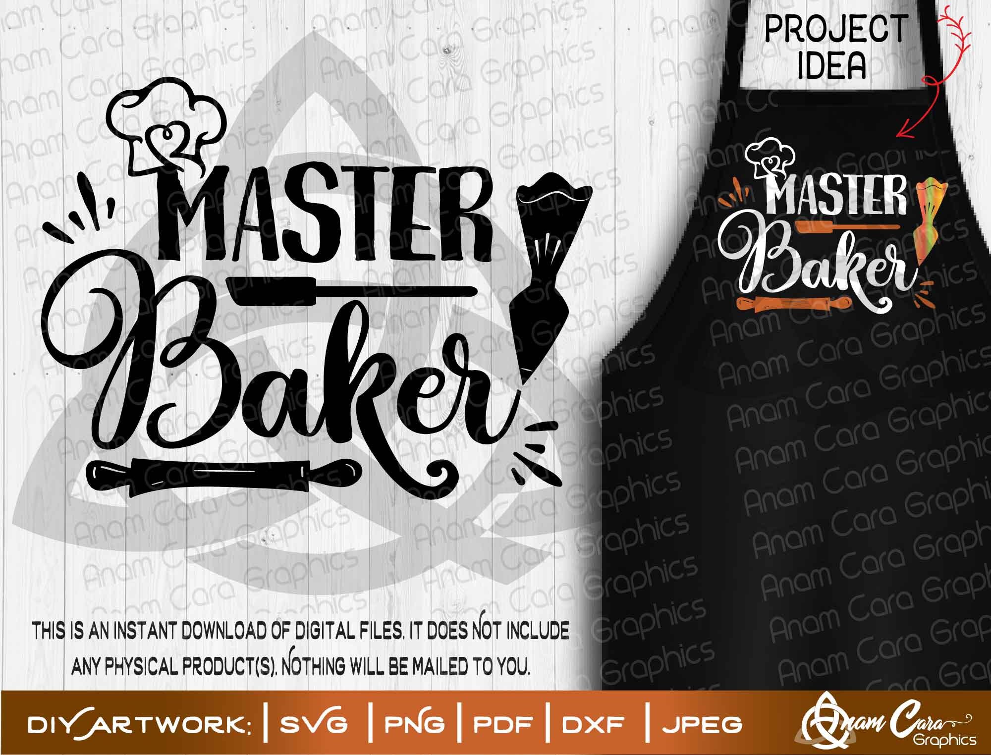 Master Baker SVG Cut or Print Diyart Holiday Baking Crew - Etsy UK
